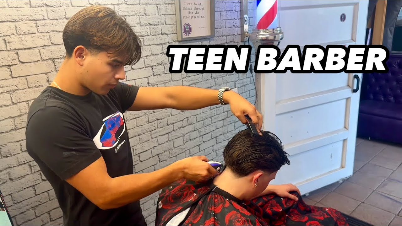 Life as a Teen barber making $10,000 a month - YouTube