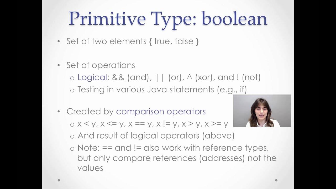 Primitive Type - boolean - YouTube