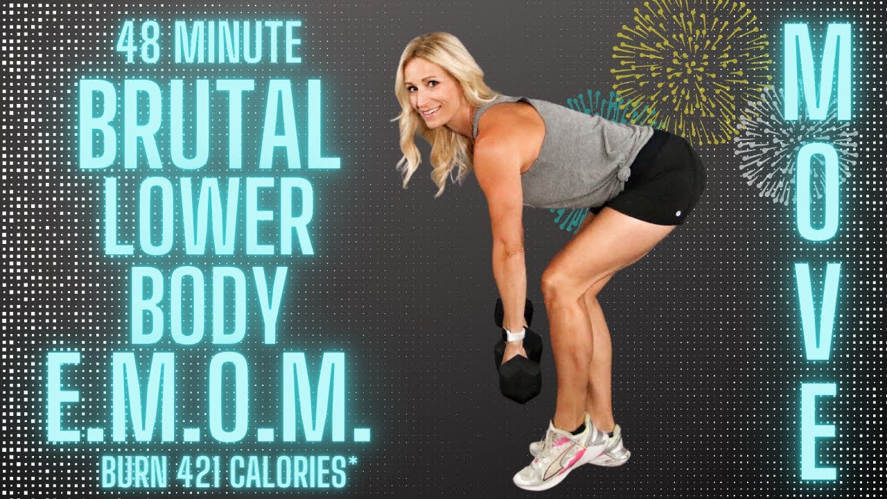48 MINUTE BRUTAL LOWER BODY EMOM | Every Minute on the Minute | Burn ...