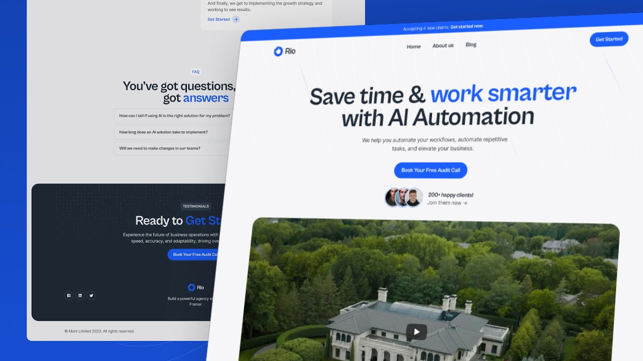 Customizing the Rio Template - AI Automation Agency Website Template ...