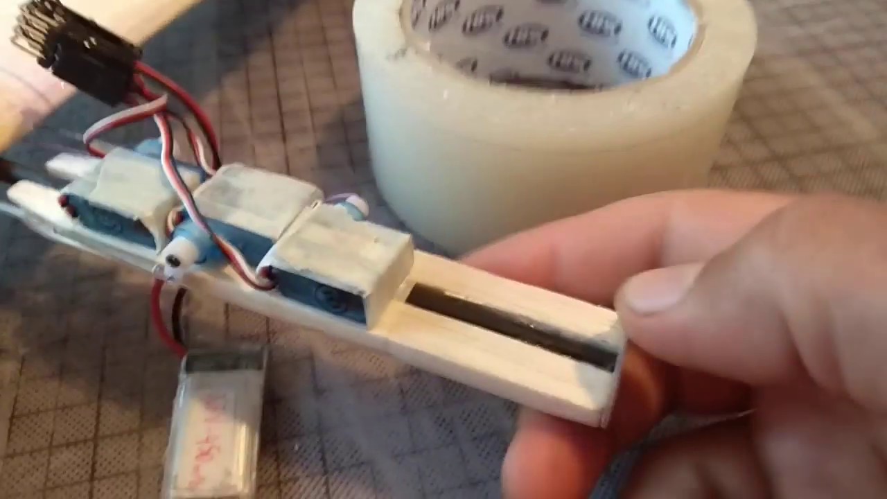 1m balsa DLG glider with ailerons - scratch build DIY - YouTube