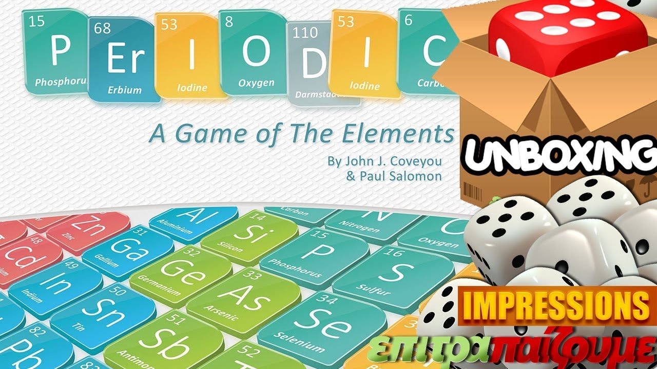Periodic A Game of The Elements - Unboxing & Impressions by ...