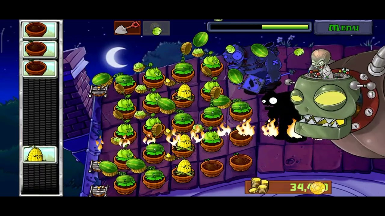 Plants vs zombies i defeat dr.zomboss - YouTube