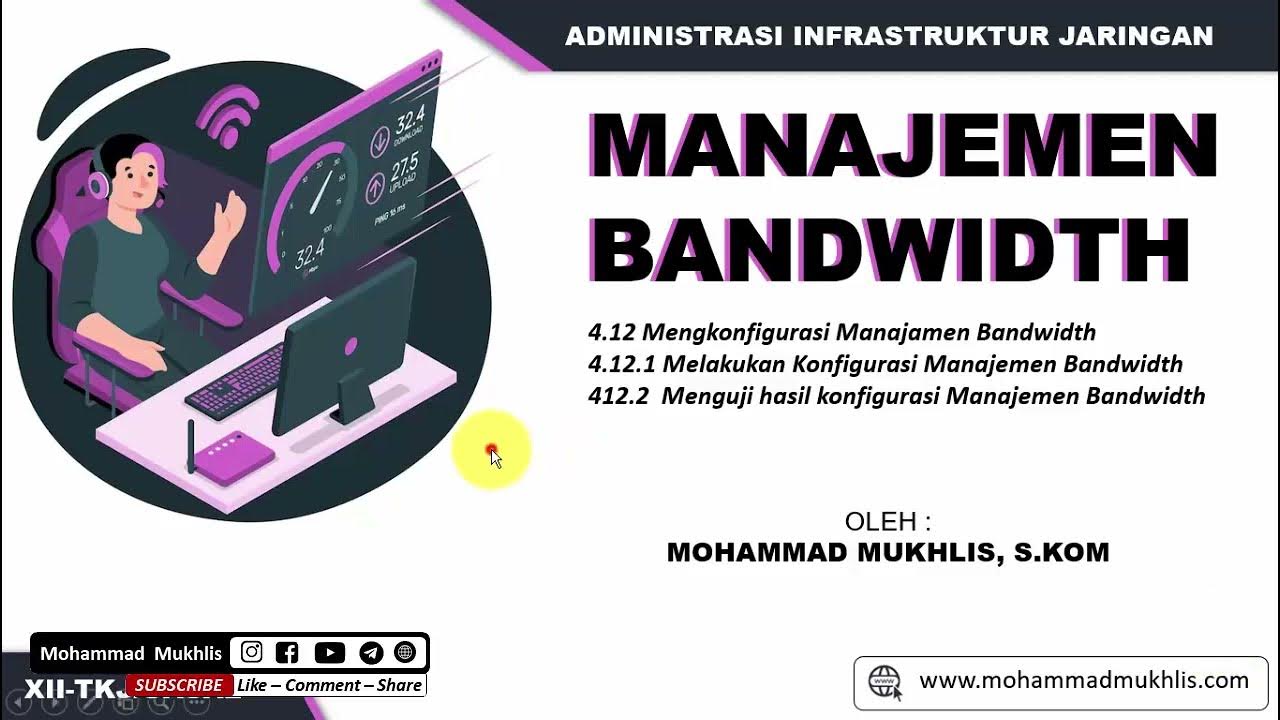 Konfigurasi Manajemen Bandwidth Menggunakan Simple Queue - YouTube
