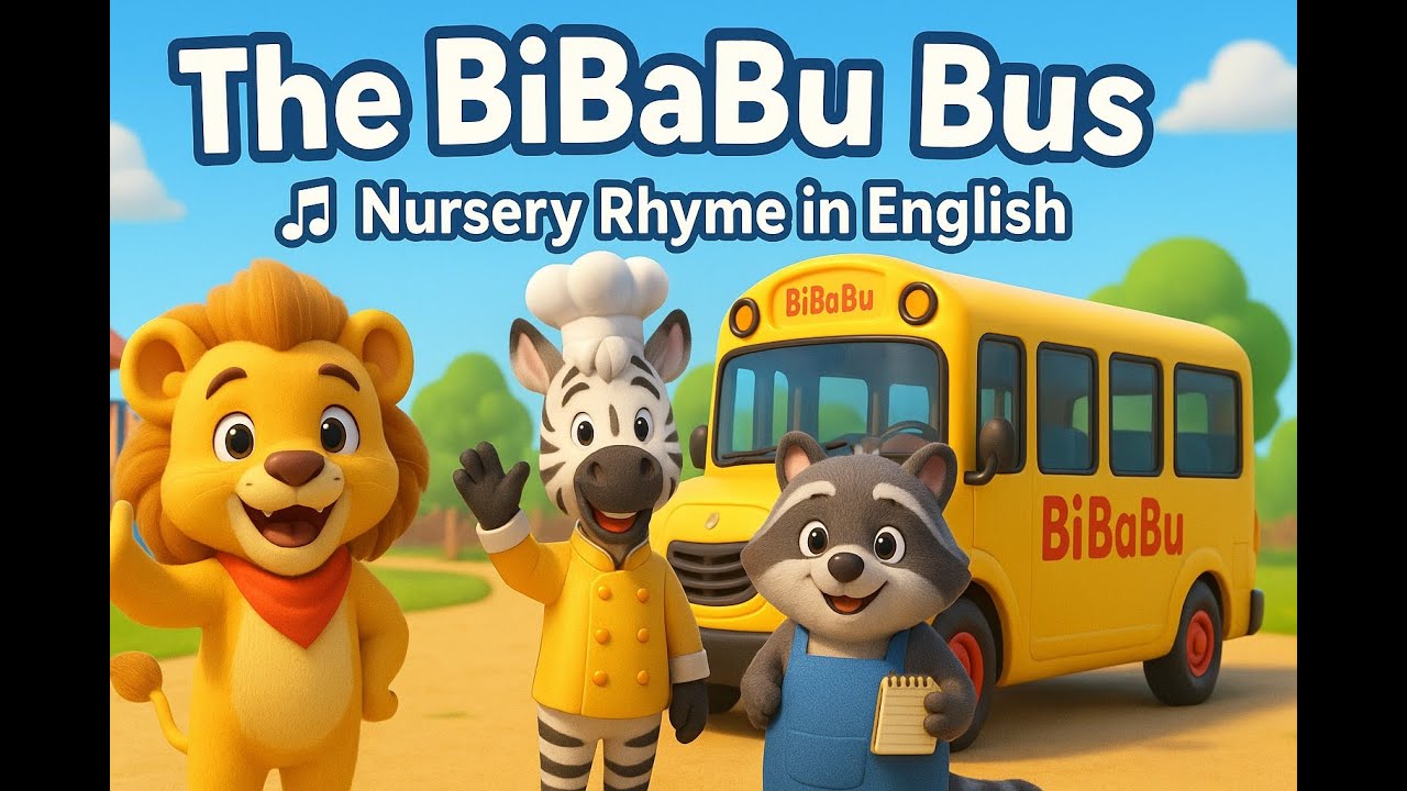 🚌 The BiBaBu Bus Goes Through the Town – Fun Nursery Rhyme for Kids ...