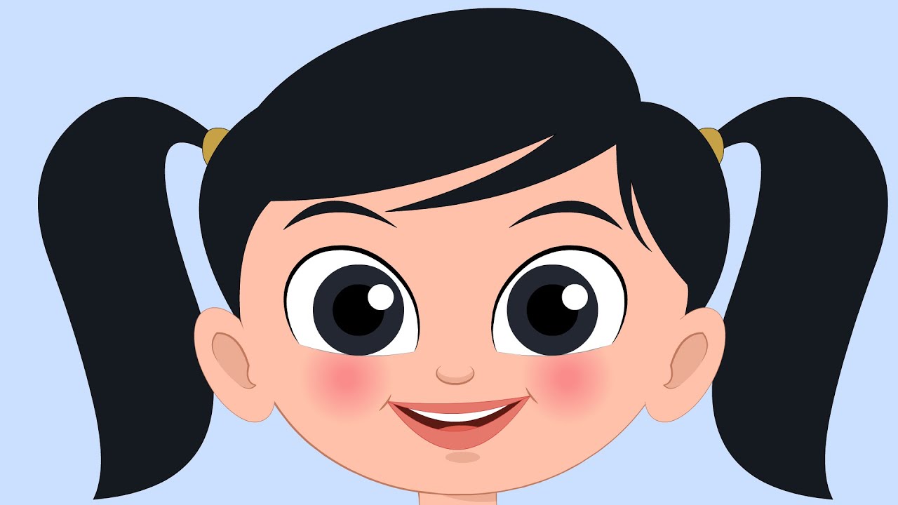 How to draw a cute girl face with using tools in animate cc | girl ...