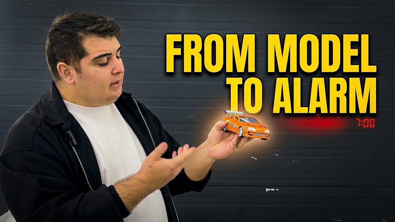 Car Alarm Clock with Engine Sound | Automotive Alarm Clock