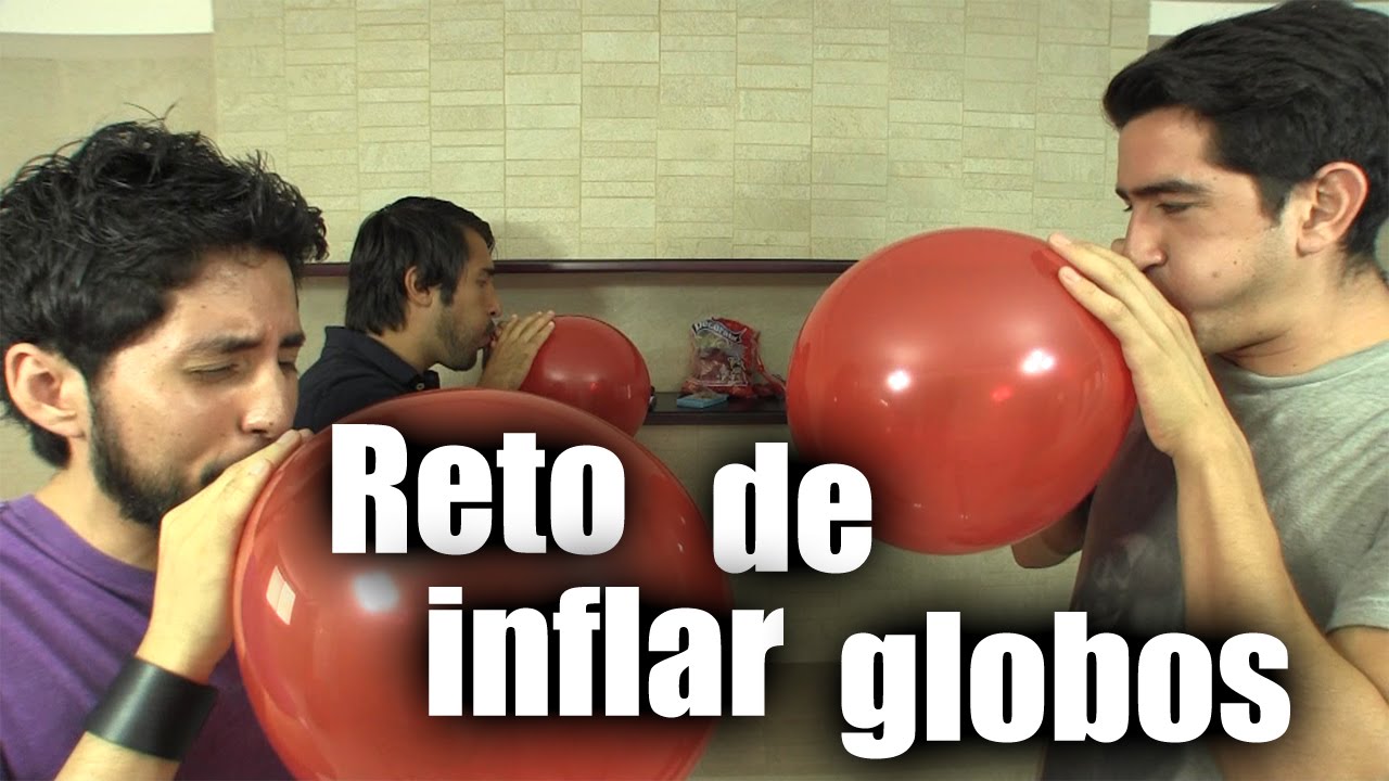 Reto de inflar globos en 10seg. - ChideeTv - YouTube