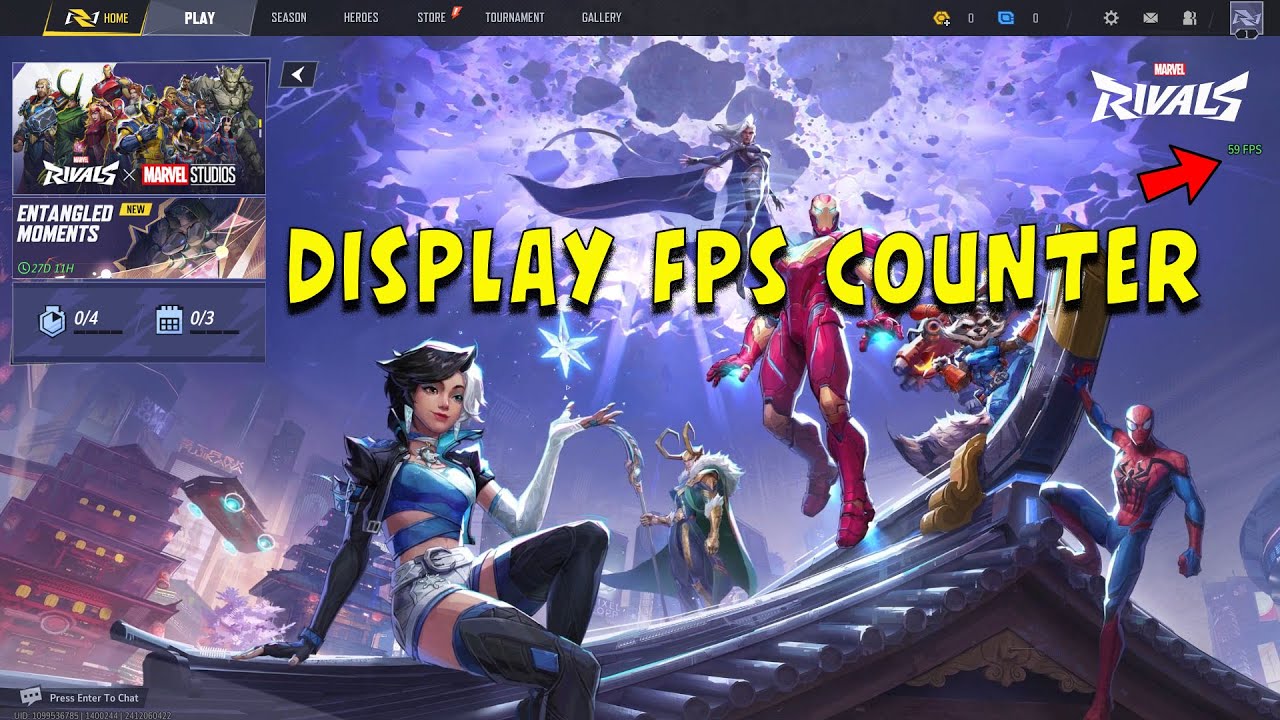 How to check the fps counter in Marvel Rivals - Display/Show Fps ...