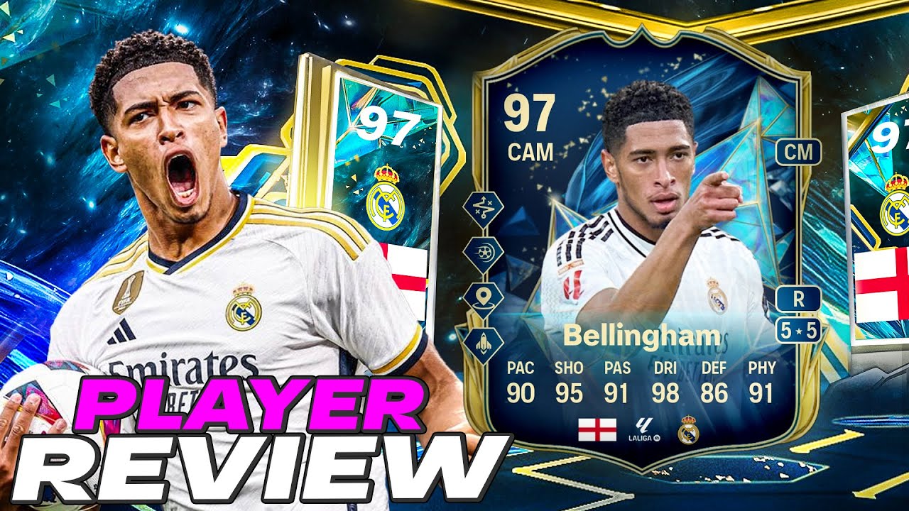 😱97 TOTS BELLINGHAM PLAYER REVIEW - EA FC 25 ULTIMATE TEAM - YouTube