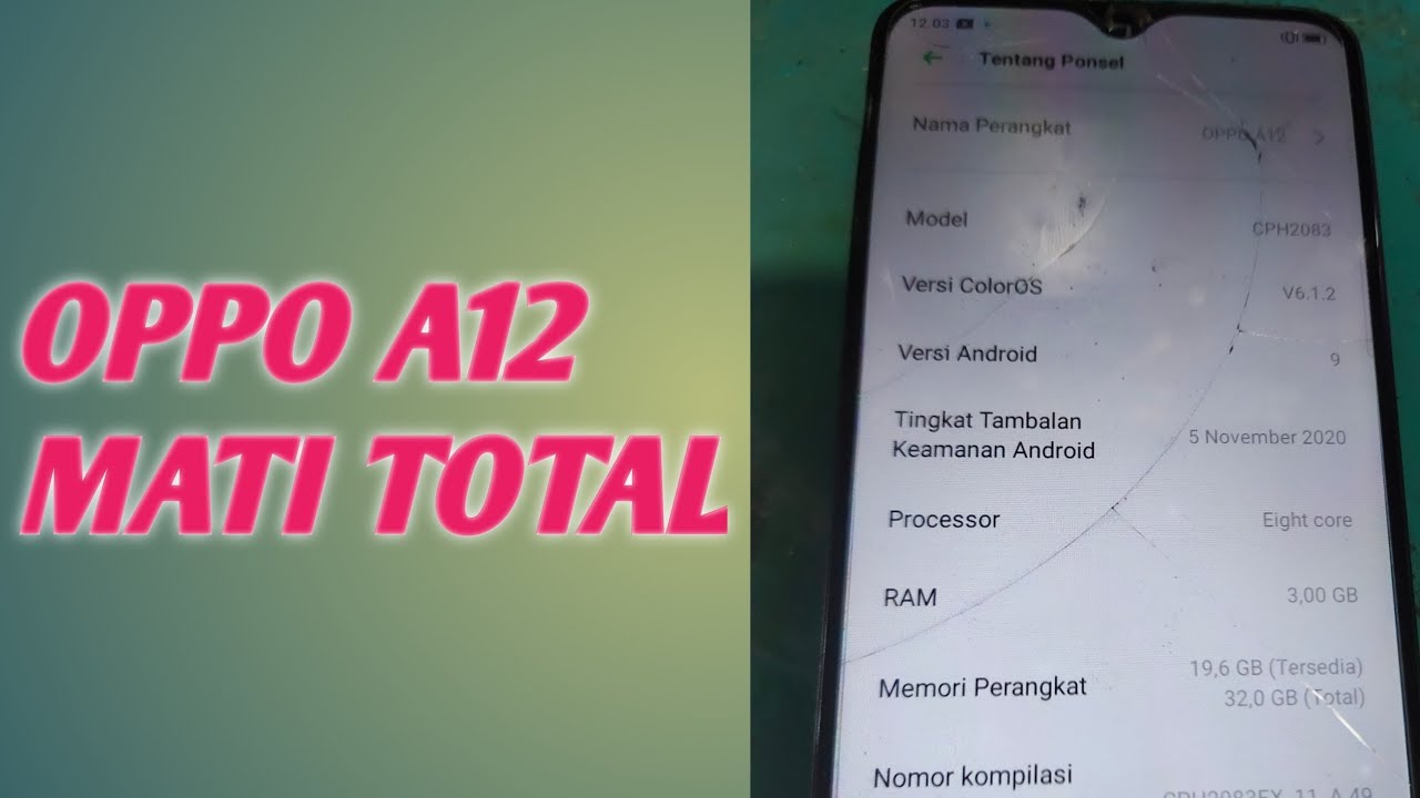 PERGANTIAN EMMC OPPO A12 - YouTube