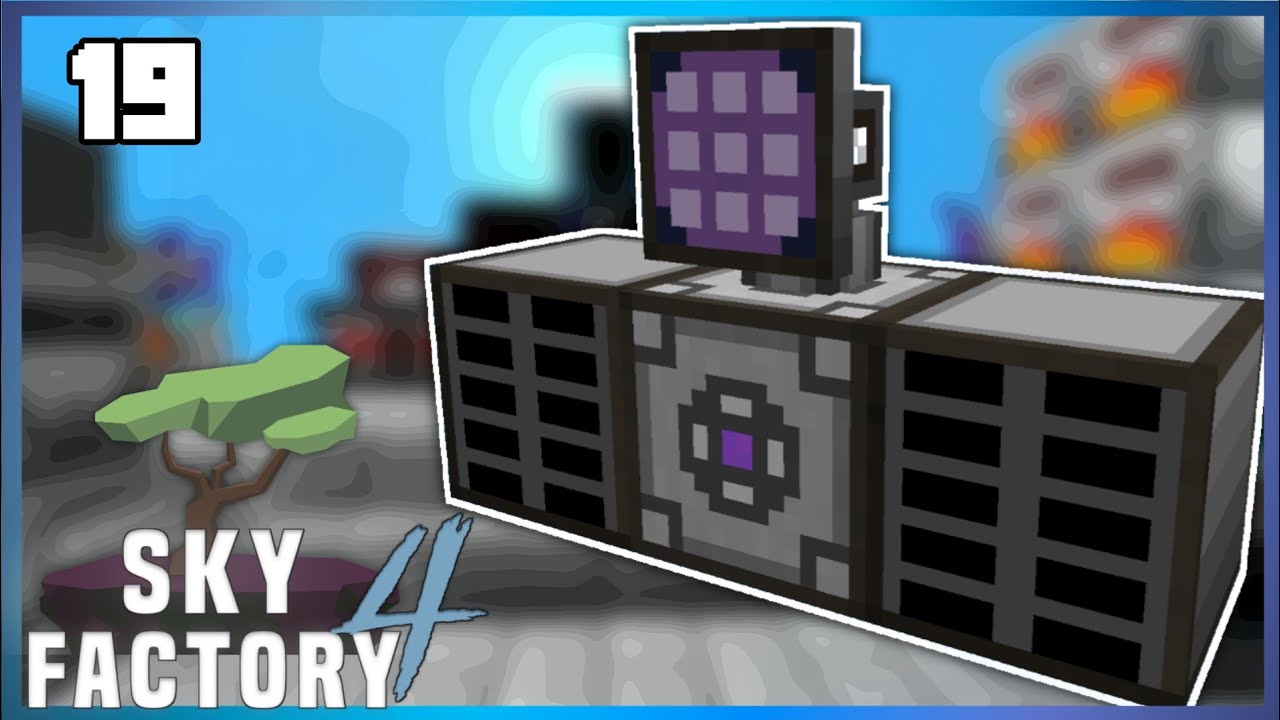 Tempat Penyimpanan Barang AE2 Storage | Minecraft Skyfactory 4 Ep. 19 ...