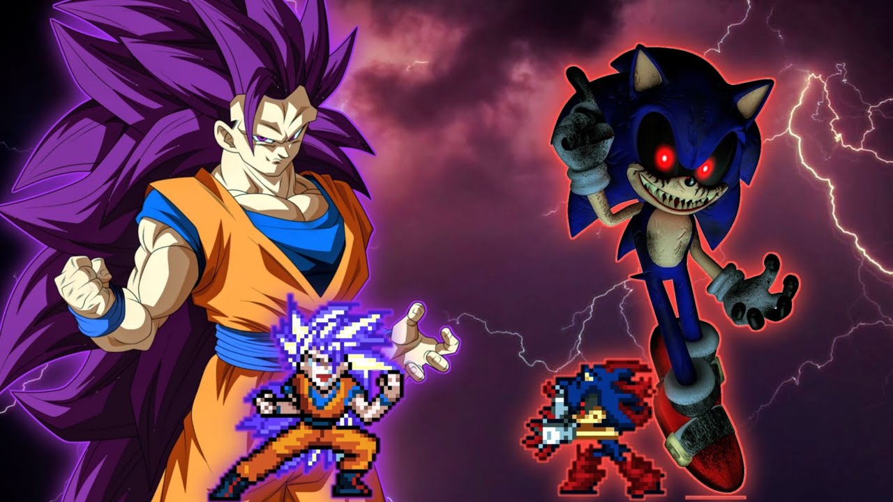 Goku Ultra Ego SSJ3(New) VS Sonic.Exe OP(All Form) in Jump Force Mugen ...