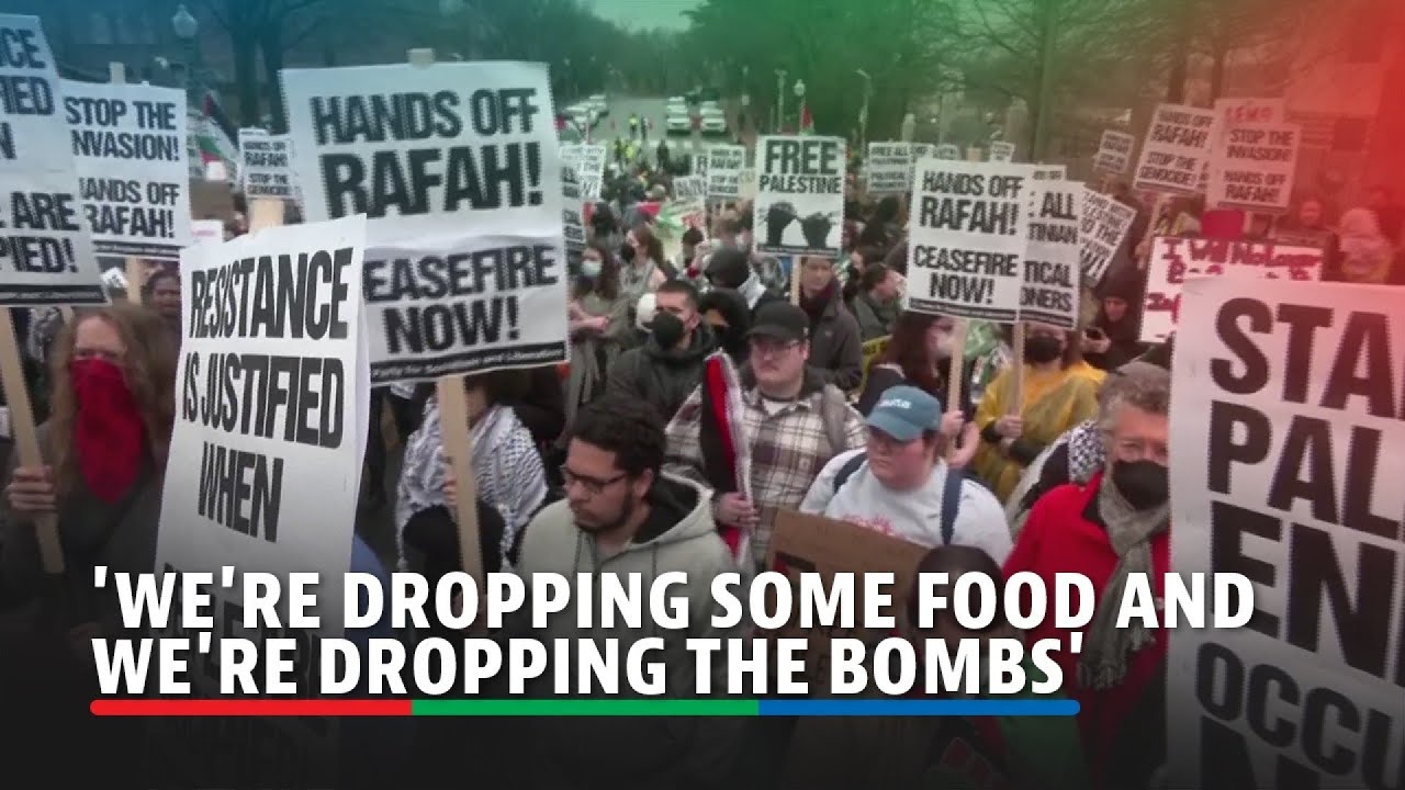 Protesters in Washington D.C. dismiss U.S. Gaza food aid | ABS-CBN News ...