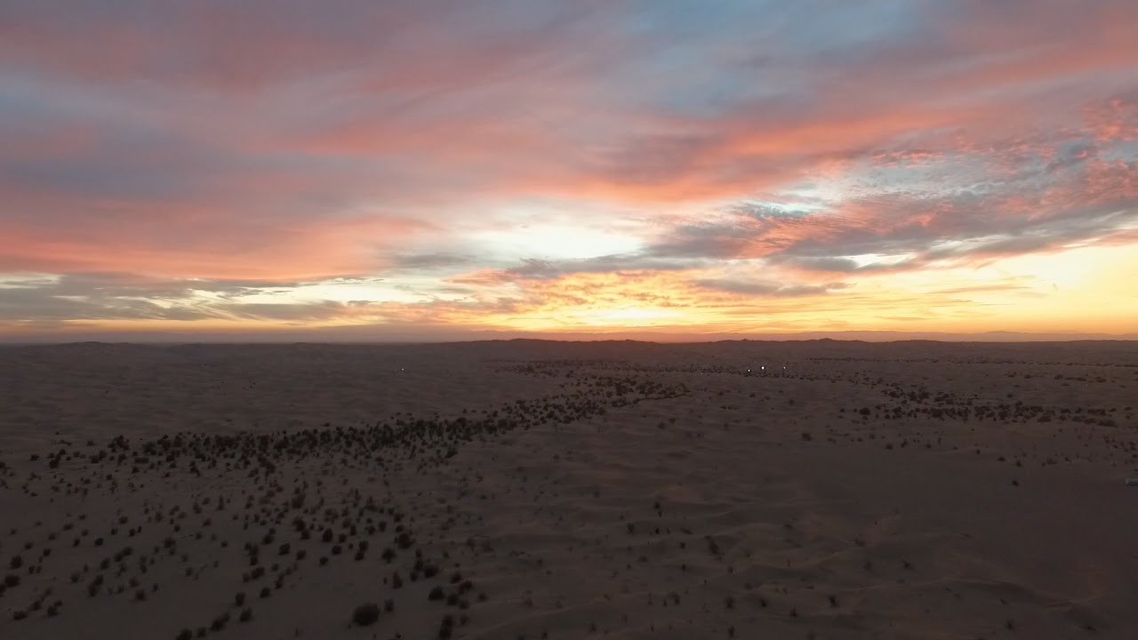 Riding at Glamis 2016 with a Beautiful sunset (Drone Video) - YouTube