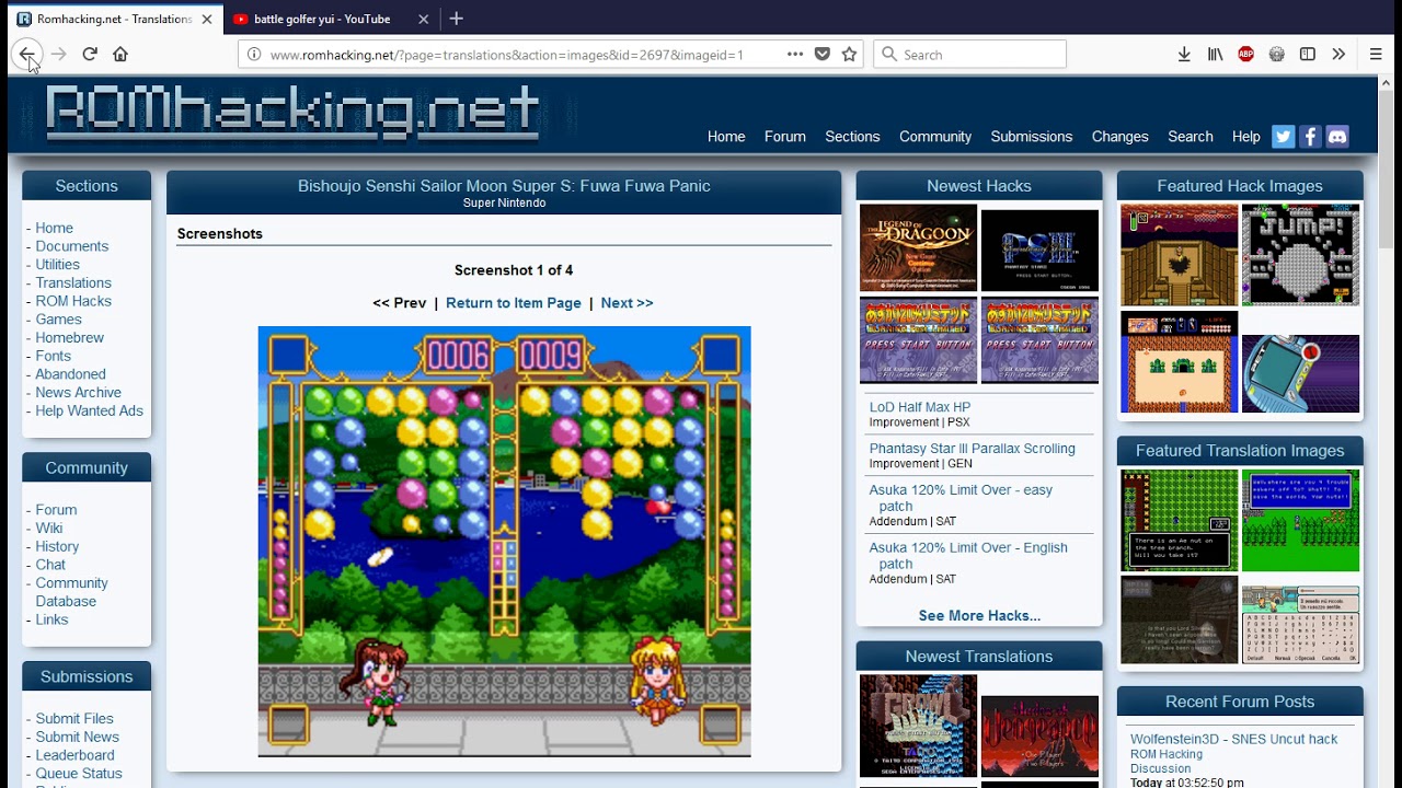 My Fan Translation Projects - Part 1 (as of Early 2018) - YouTube