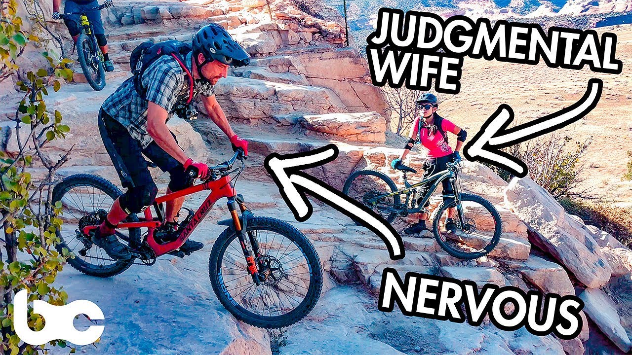 THIS TERRAIN MAKES ME NERVOUS | Riding Horsethief Bench! - YouTube