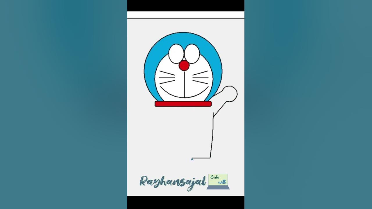 Doraemon Using Python Turtle Python Turtle Reels Shorts Youtube