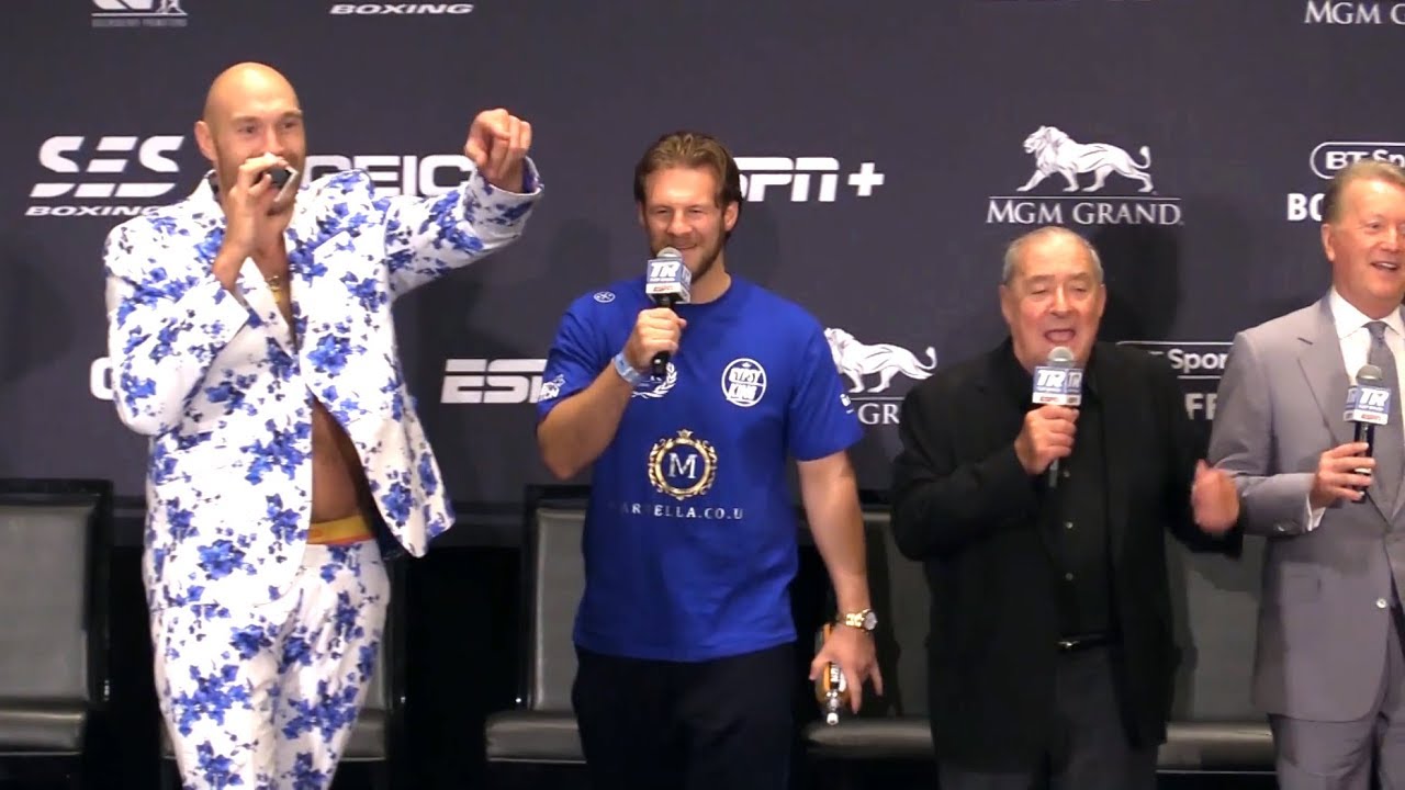 Tyson Fury Full Post-Fight Press Conference After Winning Against Tom ...