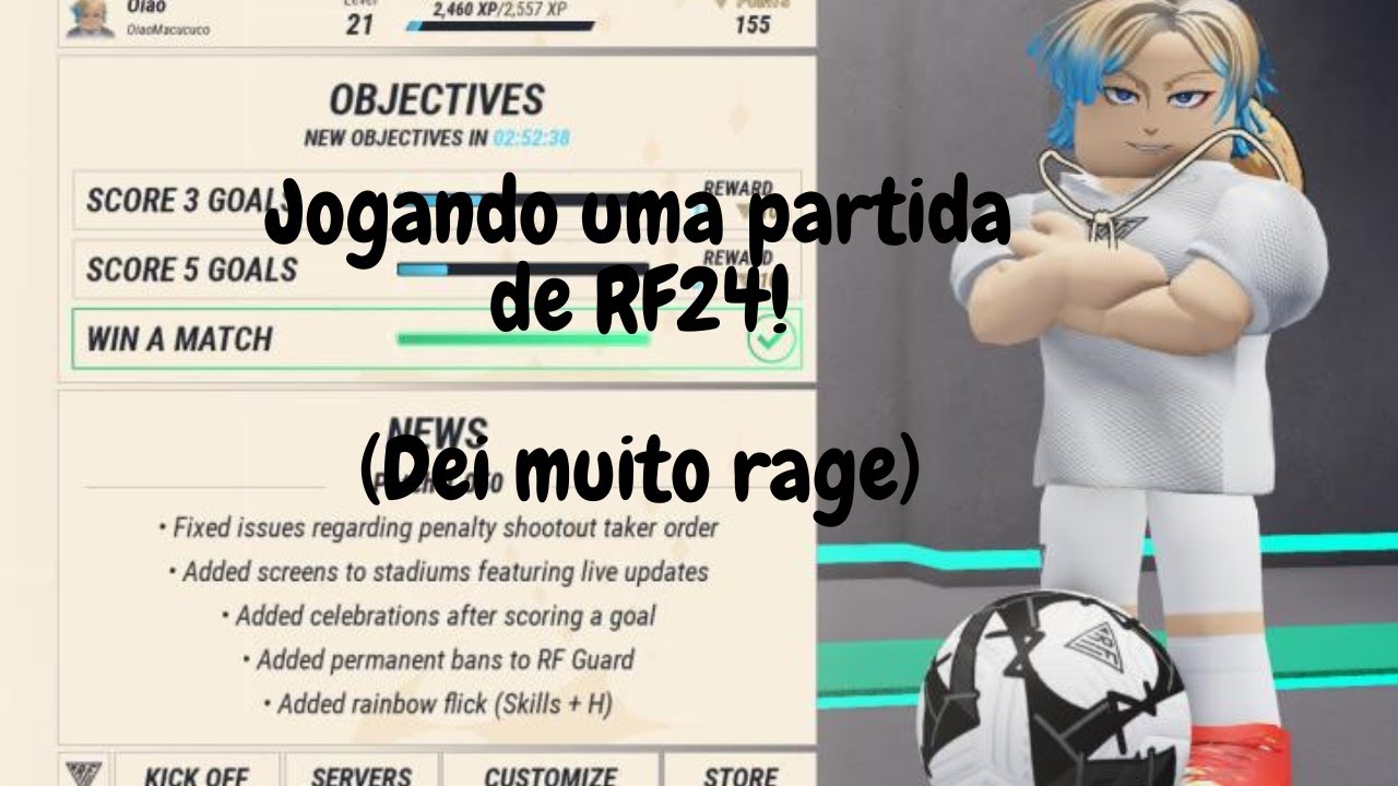 Jogando uma partida de RF24! #realfutbol24 #roblox - YouTube