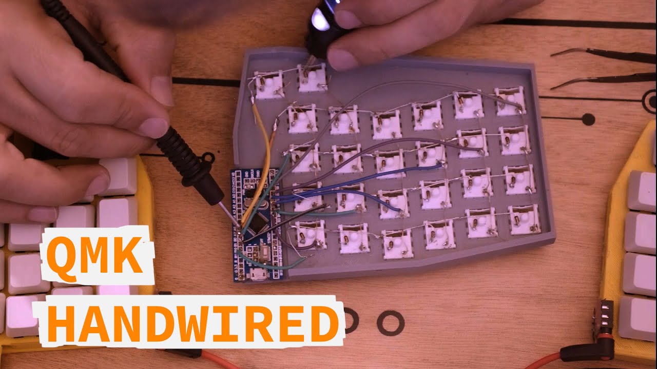 Second Keyboard Handwired Soldering (for QMK, STM32) - YouTube
