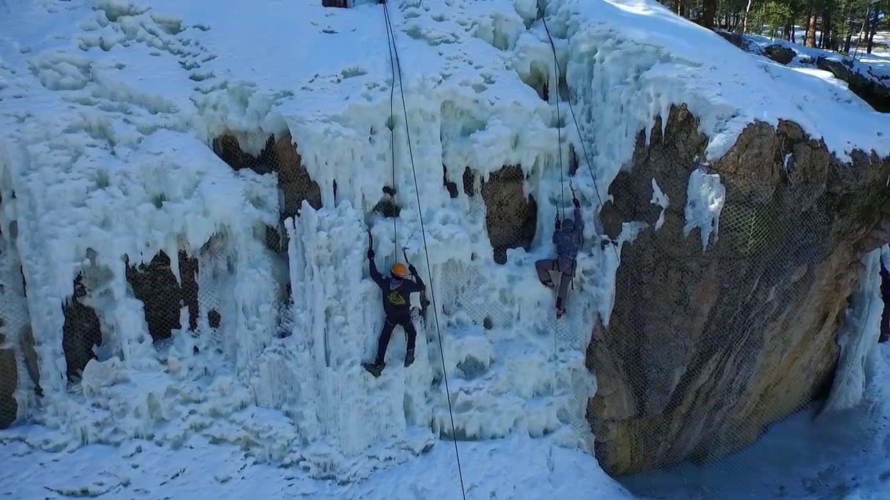 Camp Alexander Ice Climbing - YouTube