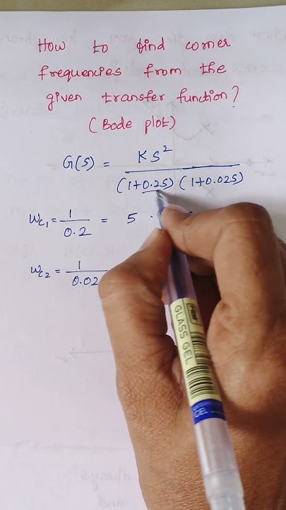 How to find corner frequencies from the given transfer function (Bode ...