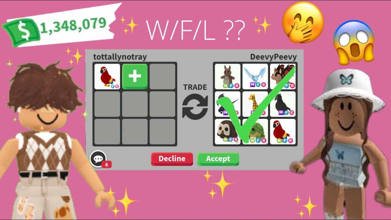 TRADING A *FR PARROT* IN ADOPT ME!! - YouTube