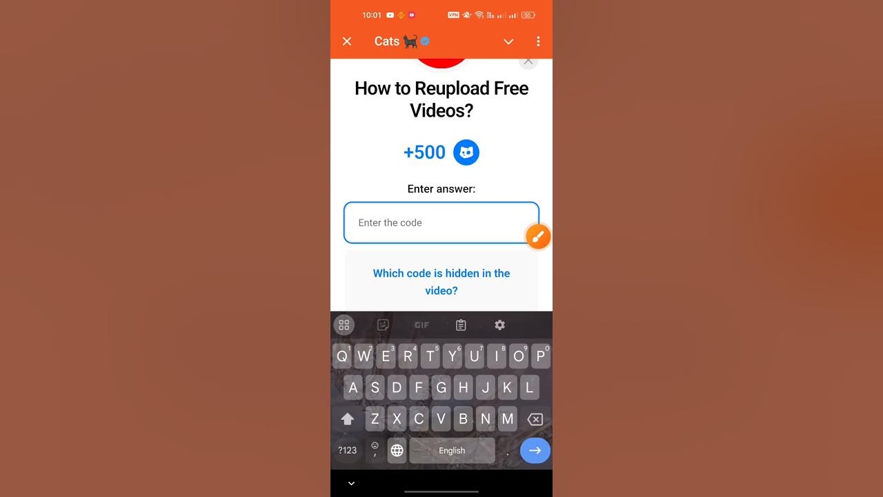 HOW TO Reupload free videos! Cats Video Code | Today video code of How to Reupload Free videos ...