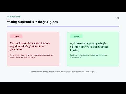 Tez Formülünü İçeriğe ve Word’e Nasıl Eklersiniz? | Tez Kâhini Bölüm 12