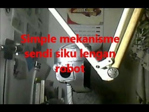 simple mekanisme sendi siku lengan robot - YouTube