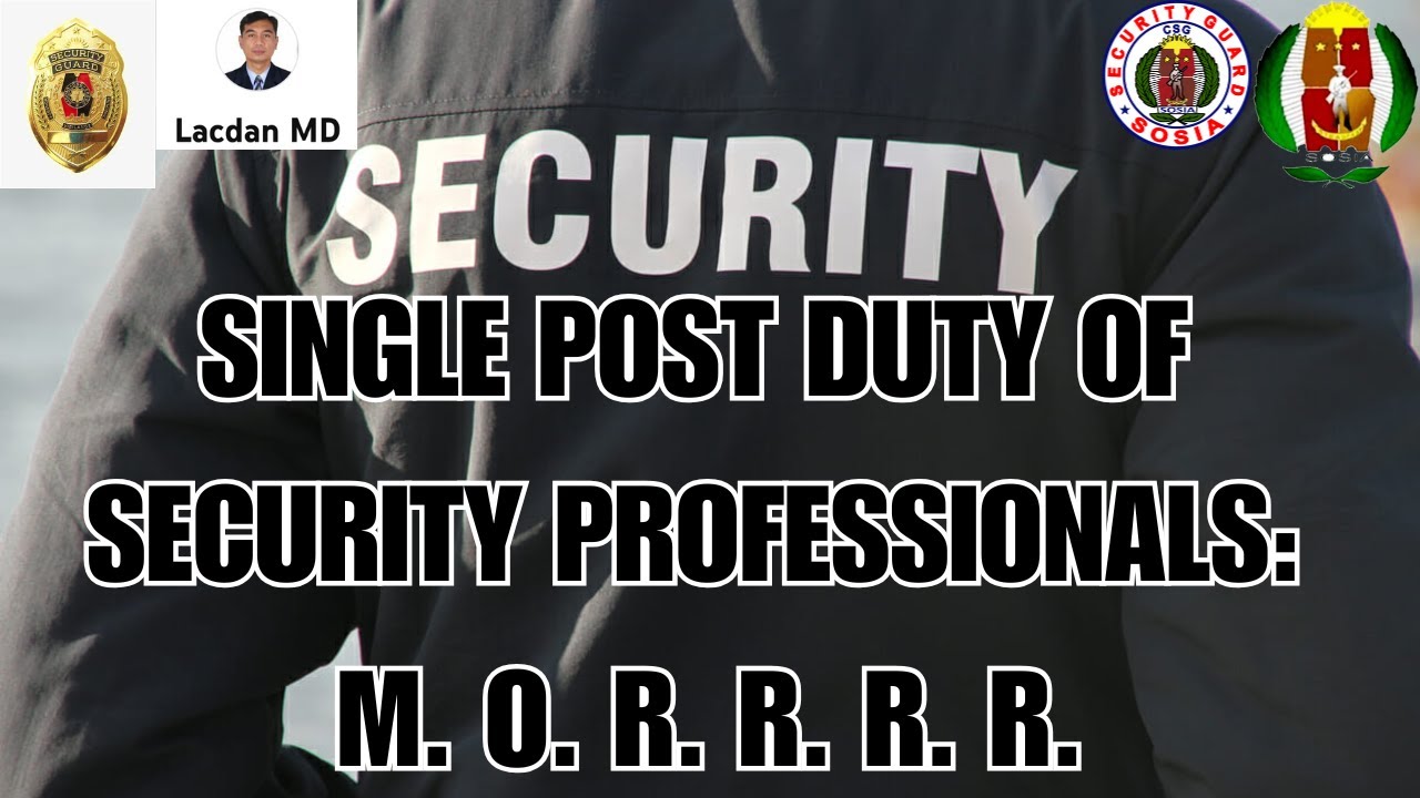 SINGLE POST DUTY OF SECURITY PROFESSIONALS - YouTube