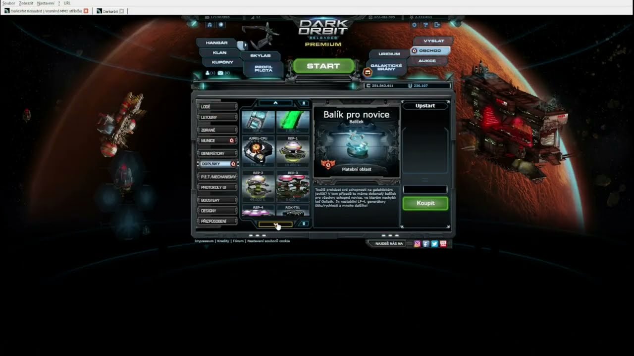 DarkOrbit Reloaded | GE3 | Gameplay #01 - YouTube