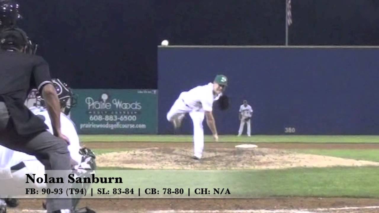 Nolan Sanburn, RHP, White Sox (07-10-2013) Class A Beloit, Midwest ...