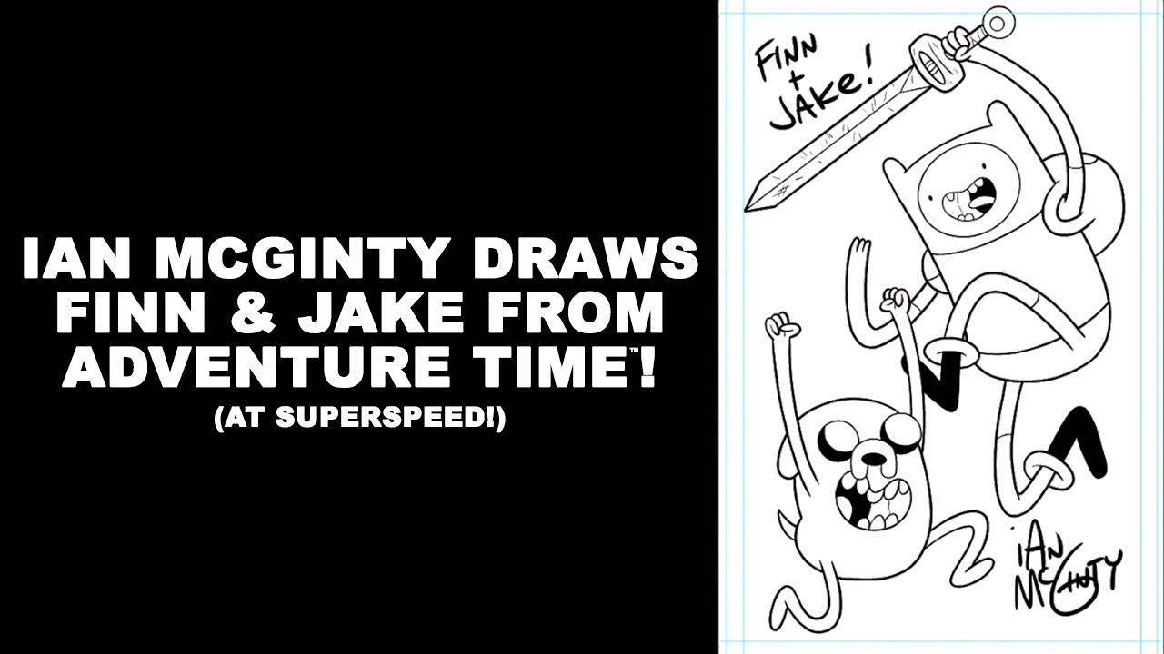 Ian McGinty Draws Finn & Jake - YouTube