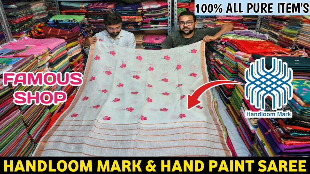 Handloom Mark Linen, Chanderi Cotton, Pure Muslin, Khadi, Hand Paint ...