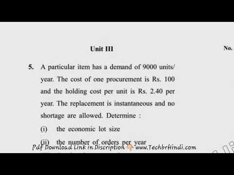 MSc Mathematics 4th Sem Operational Research & Optimization Technique ...