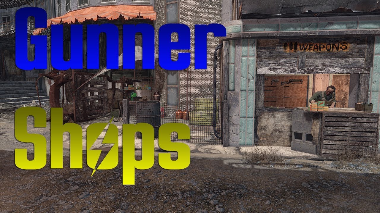 Gunner Shops - Fallout 4 Gunner Settlement - YouTube