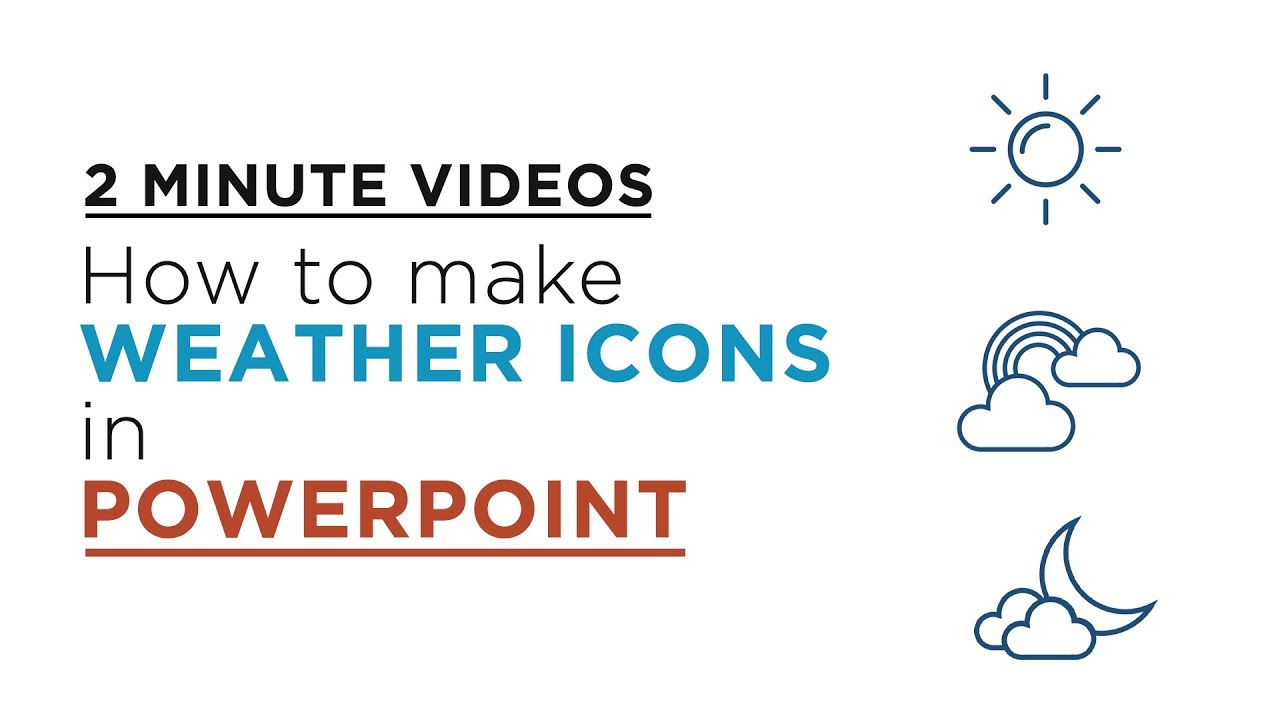 Making Weather icons in Powerpoint in just 2 mins | Advanced Powerpoint ...