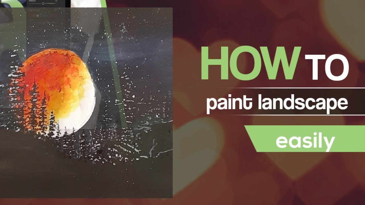 How to do landscape easily. - YouTube