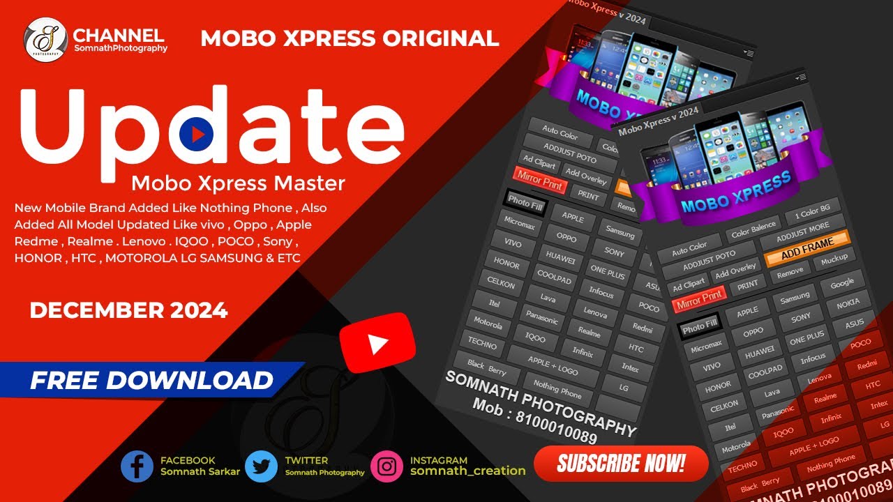 Mobo Xpress Master Updates December 2024 By Somnath Photography - YouTube