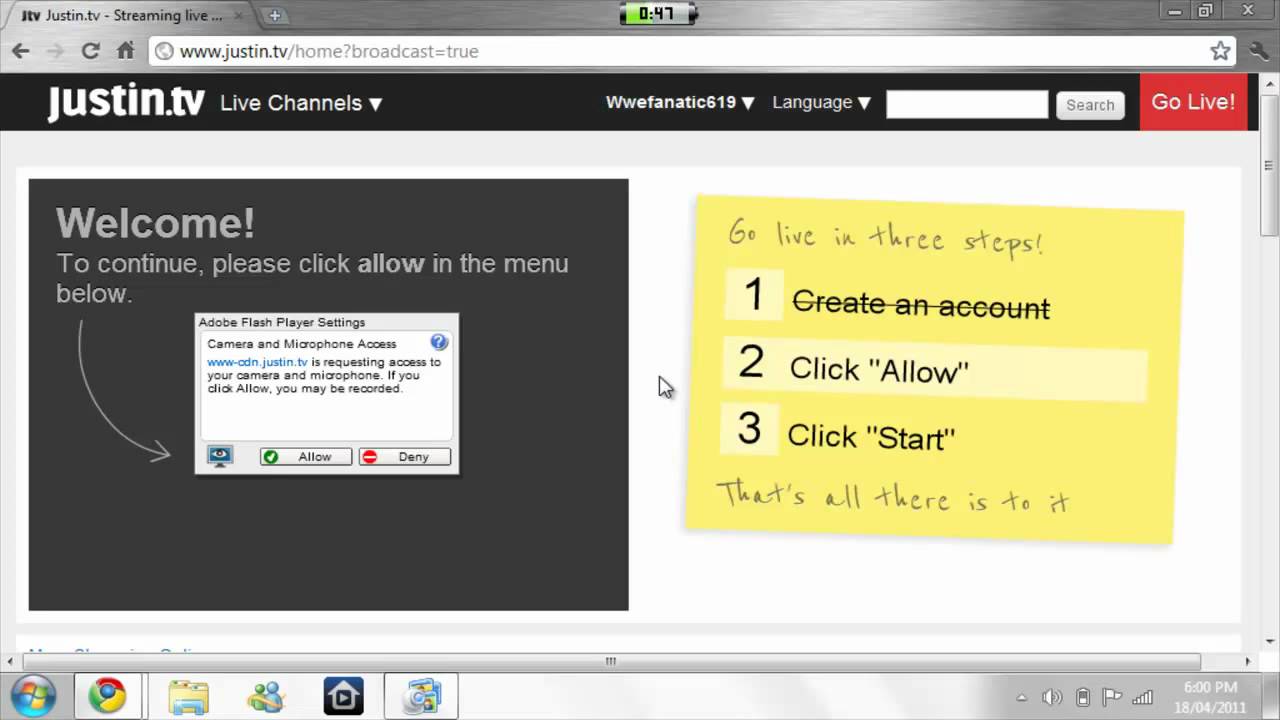 How To Record The Screen Of Your PC For Your Live Stream Site - YouTube