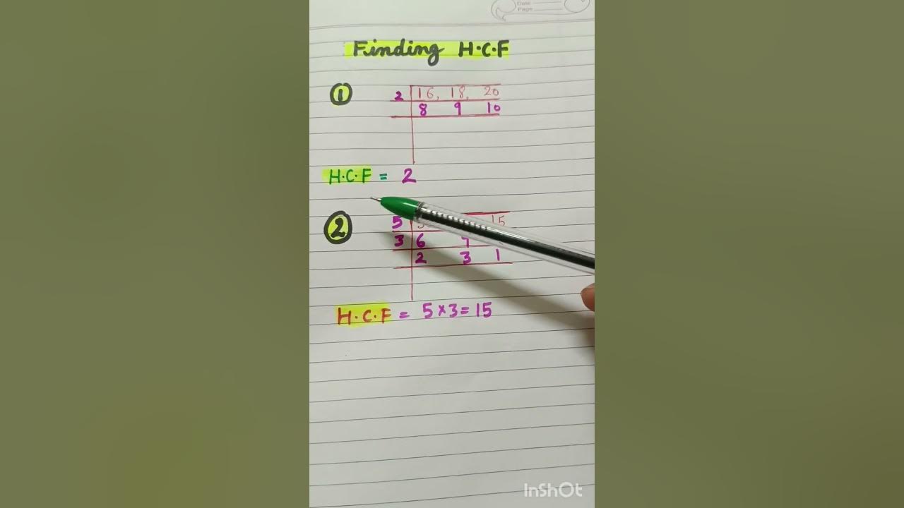 How to find HCF in an easy way #viral #youtubeshorts #youtube # ...