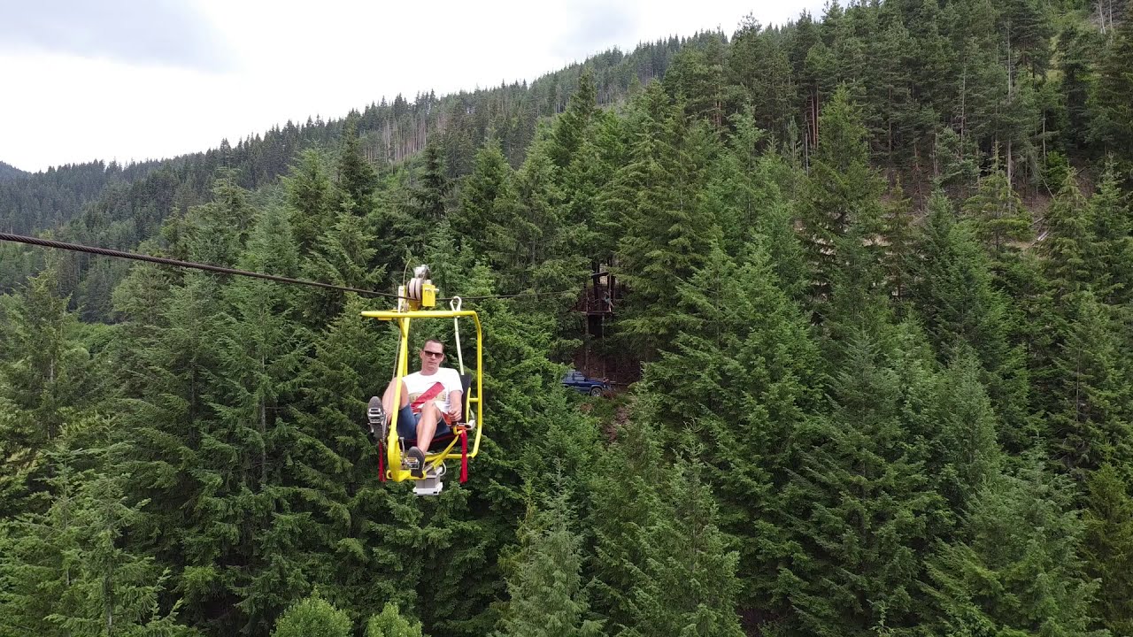 ZipLine 400 -Sky Bike - YouTube
