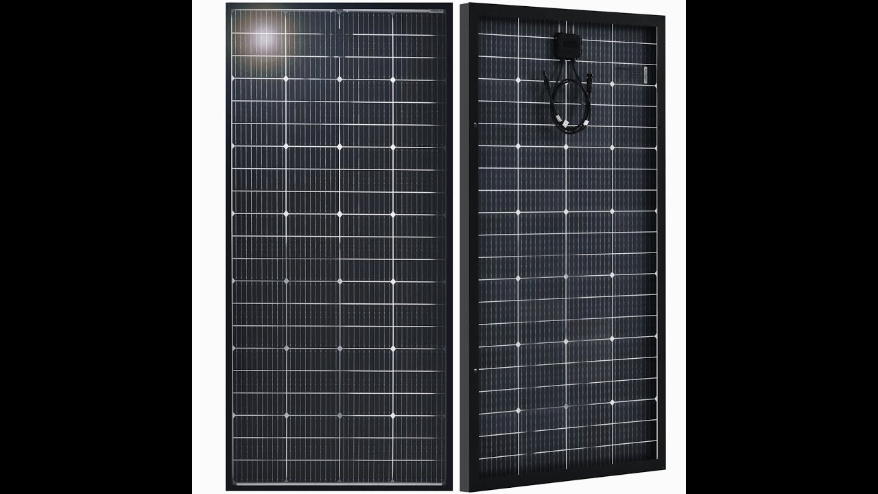 JJN Bifacial 200 Watt Solar Panel - YouTube