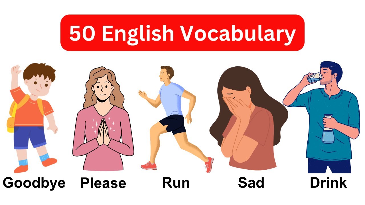 English Vocabulary : 50 Vocabulary with pictures | Vocabulary with ...