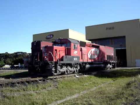 EMD SD40T-2 #9512/9517 - ALL - Curitiba/PR - Brasil - YouTube
