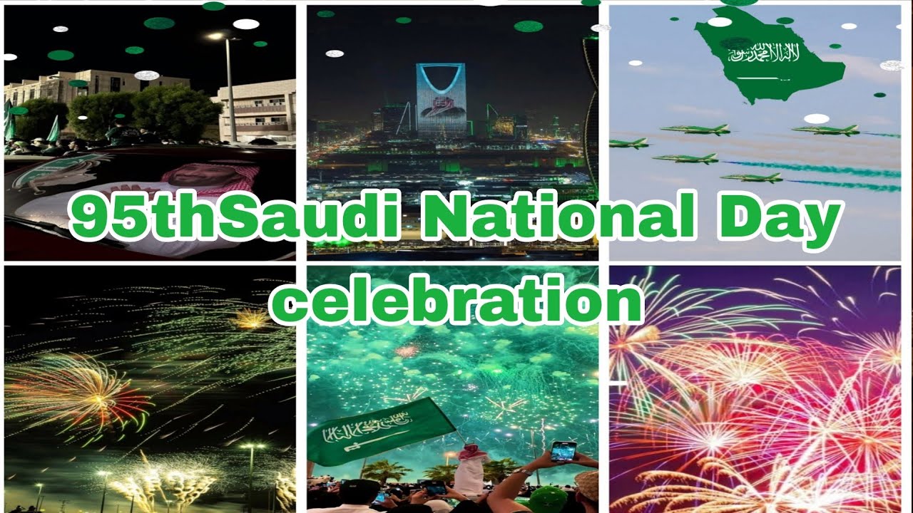 95th Saudi National Day Celebration// Airshow // Fireworks - YouTube