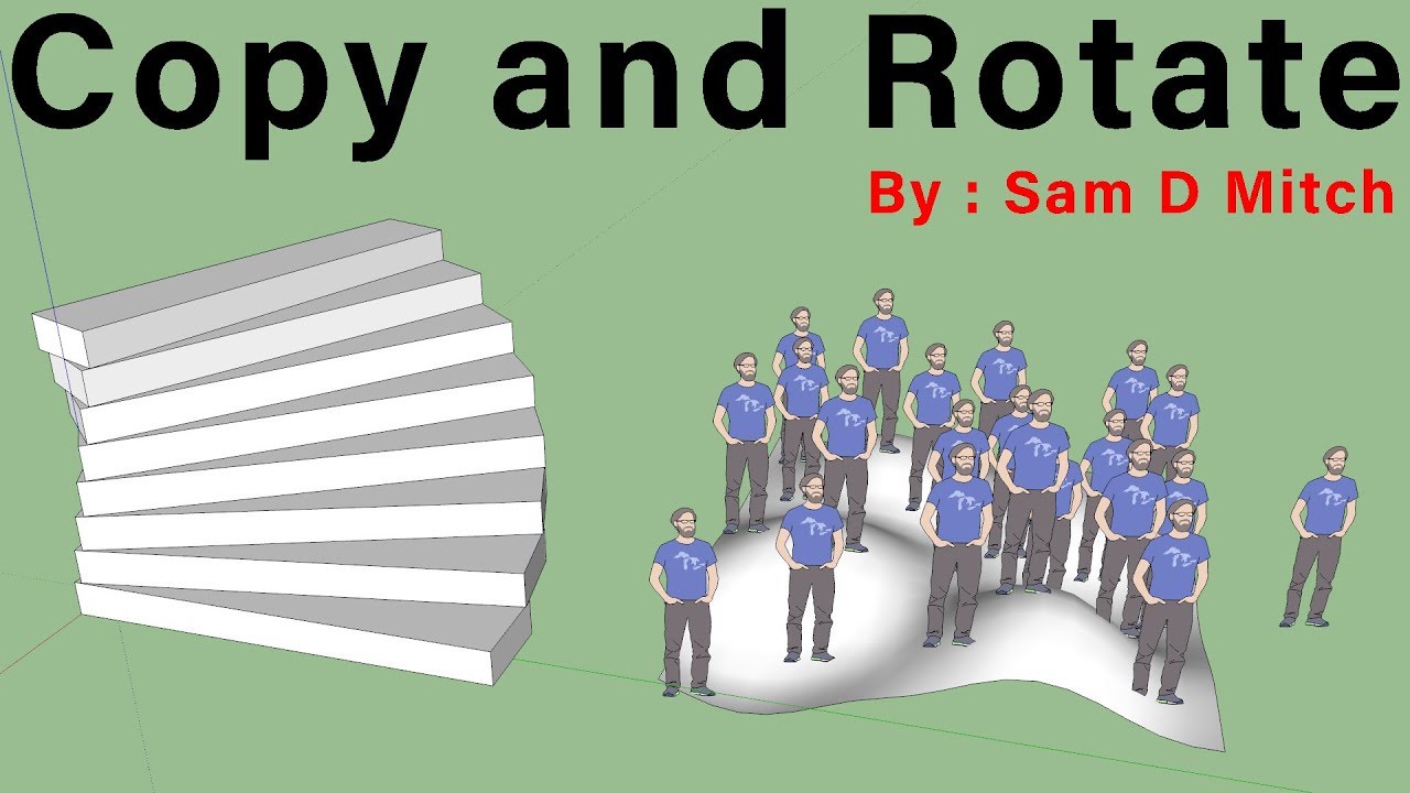 Copy and Rotate Plugin For SketchUp - YouTube