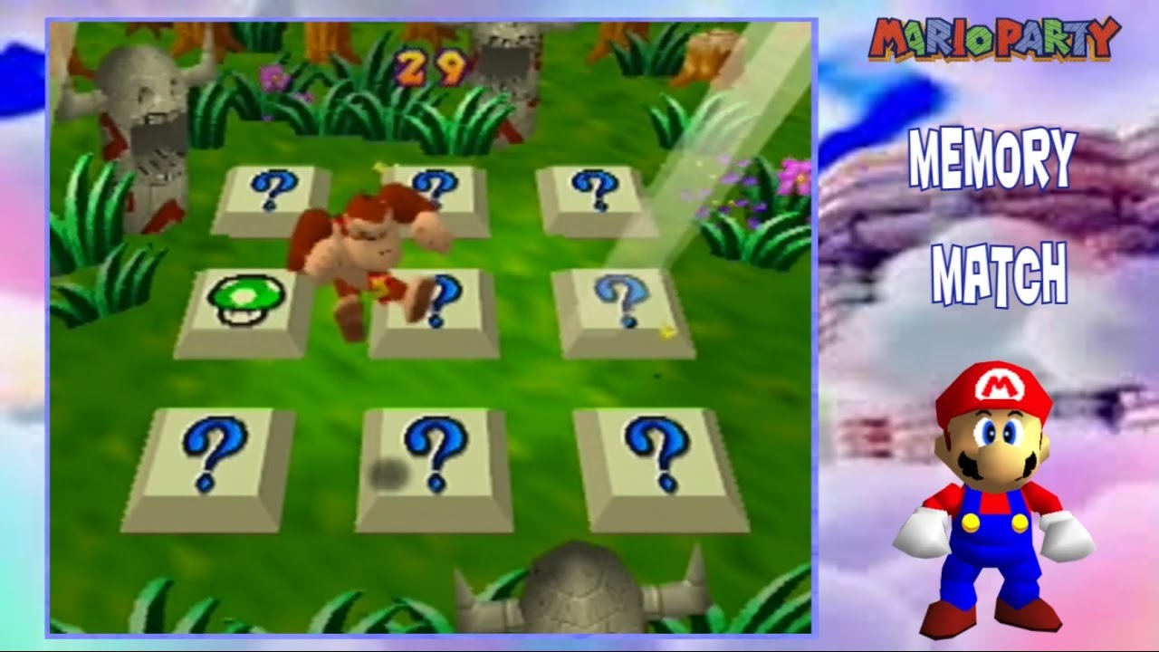 Mario Party 1: Mini-Games (1 Player) Memory Match! - YouTube